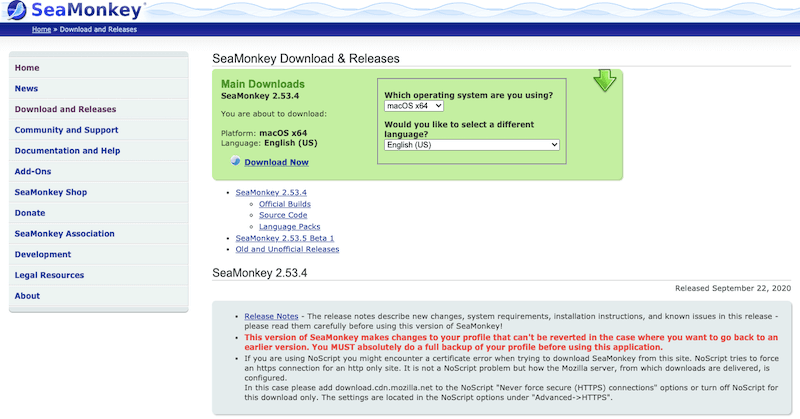 Revisión de SeaMonkey: pros y contras de SeaMonkey